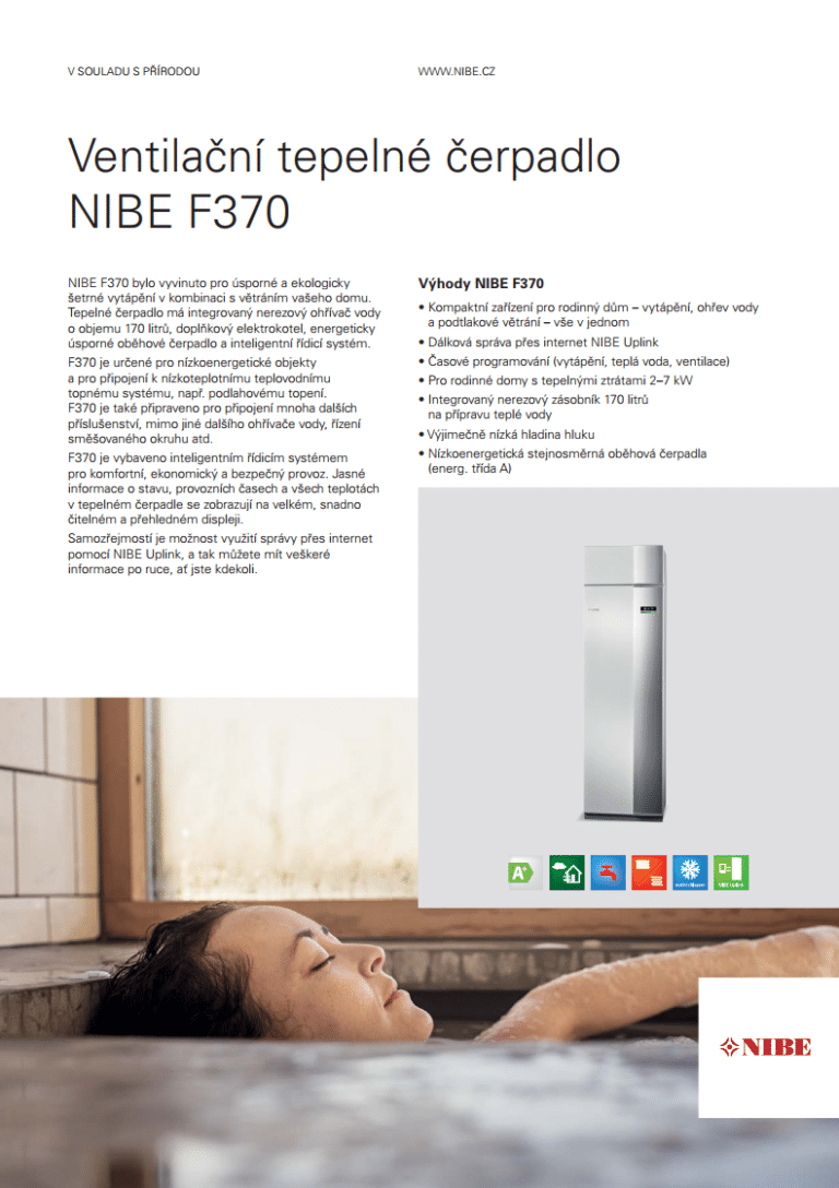 NIBE F370 - ATEG tepelná technika